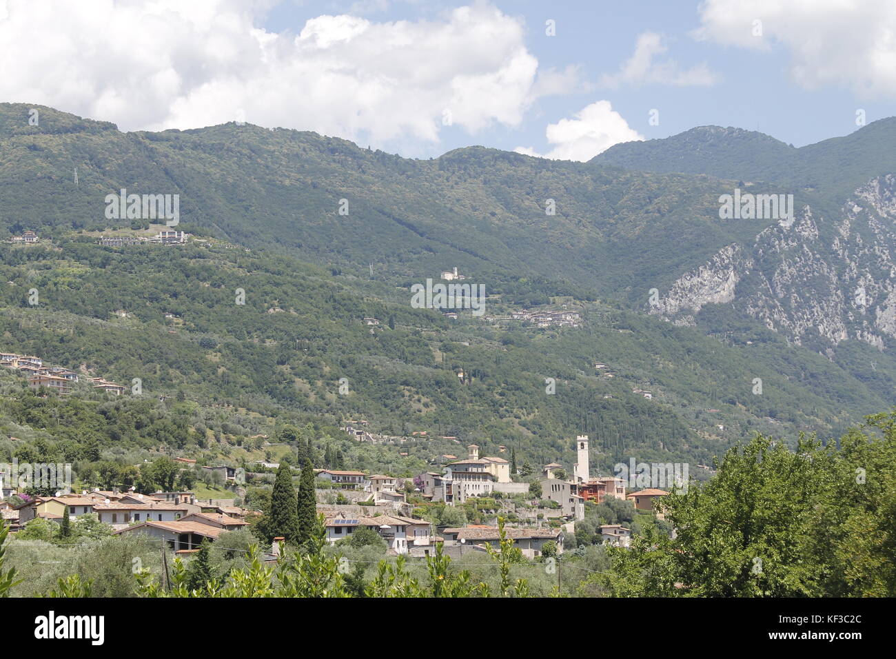 landscape of a small ancient village among the Italian hills Stock ...