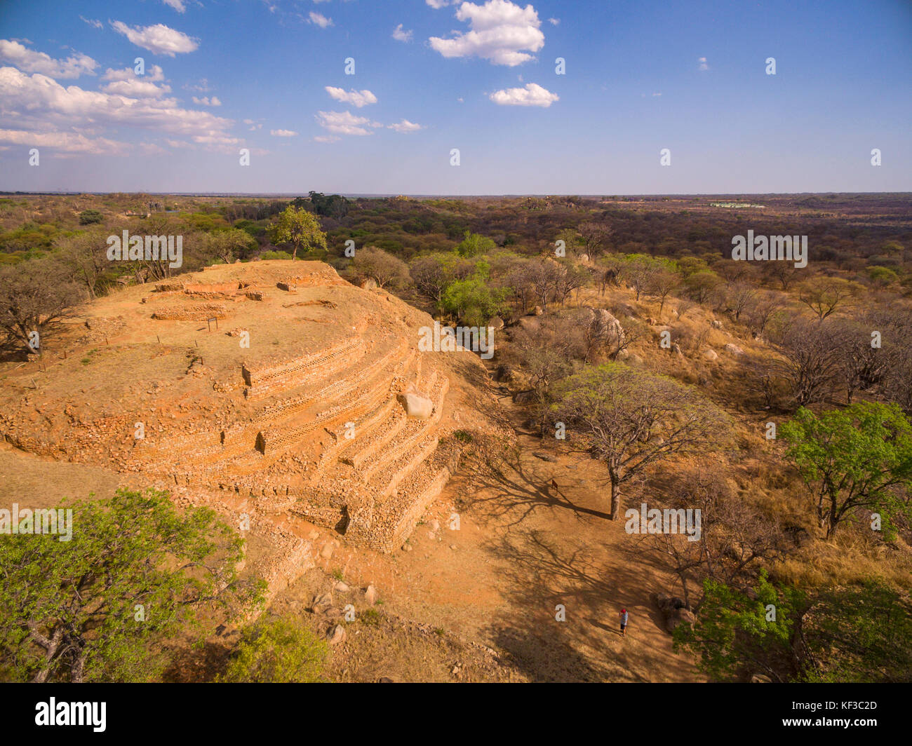 An aerial view of Zimbabwe's Khami Ruins Stock Photo - Alamy