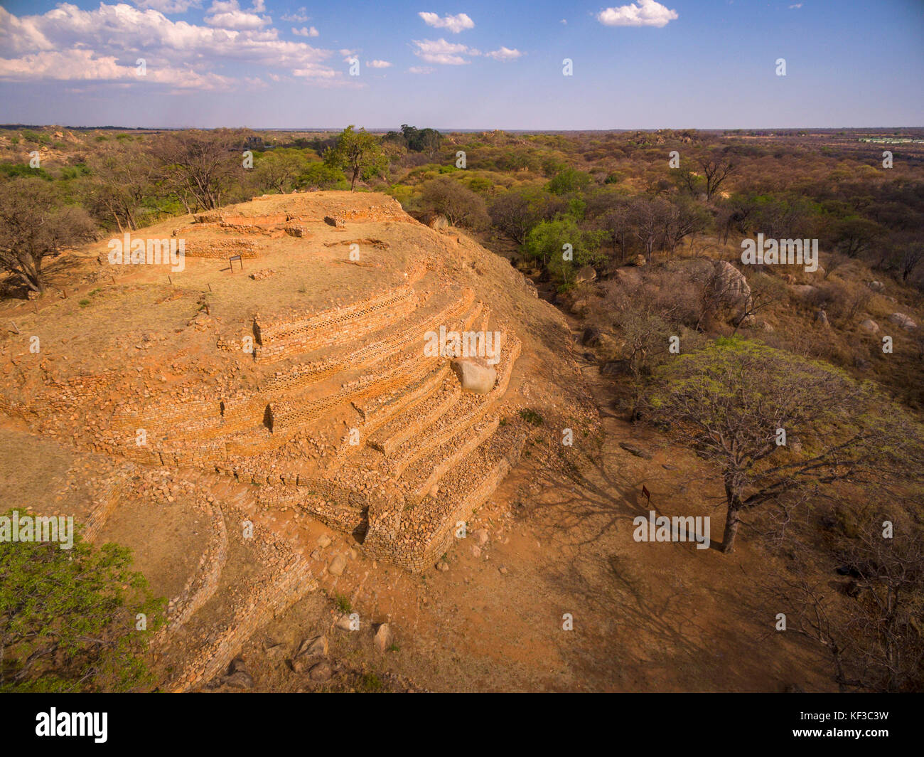 An aerial view of Zimbabwe's Khami Ruins Stock Photo - Alamy