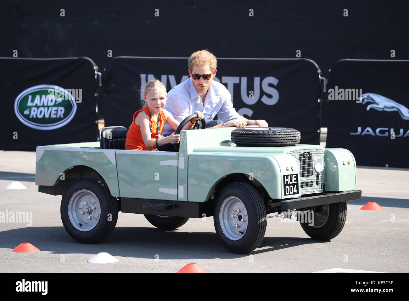 Prince Harry attends Jaguar Land Rover Driving Challenge in Toronto ...