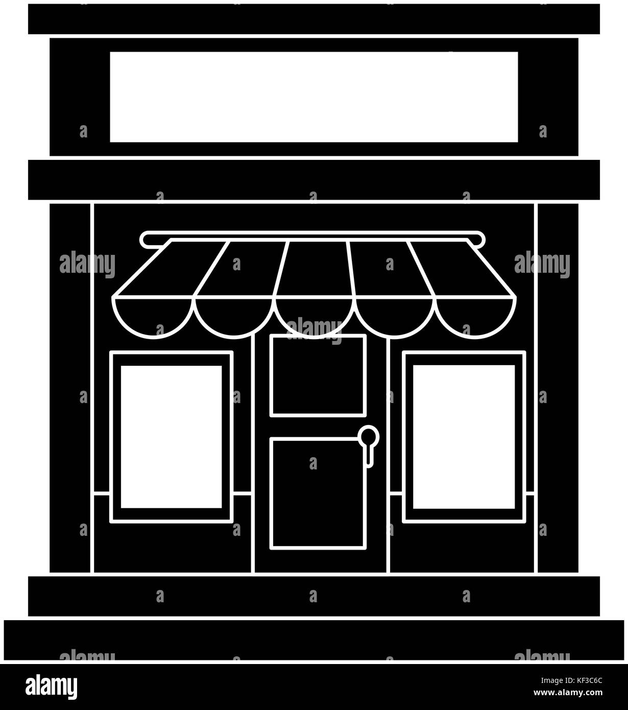 store front isolated icon vector illustration design Stock Vector Image ...