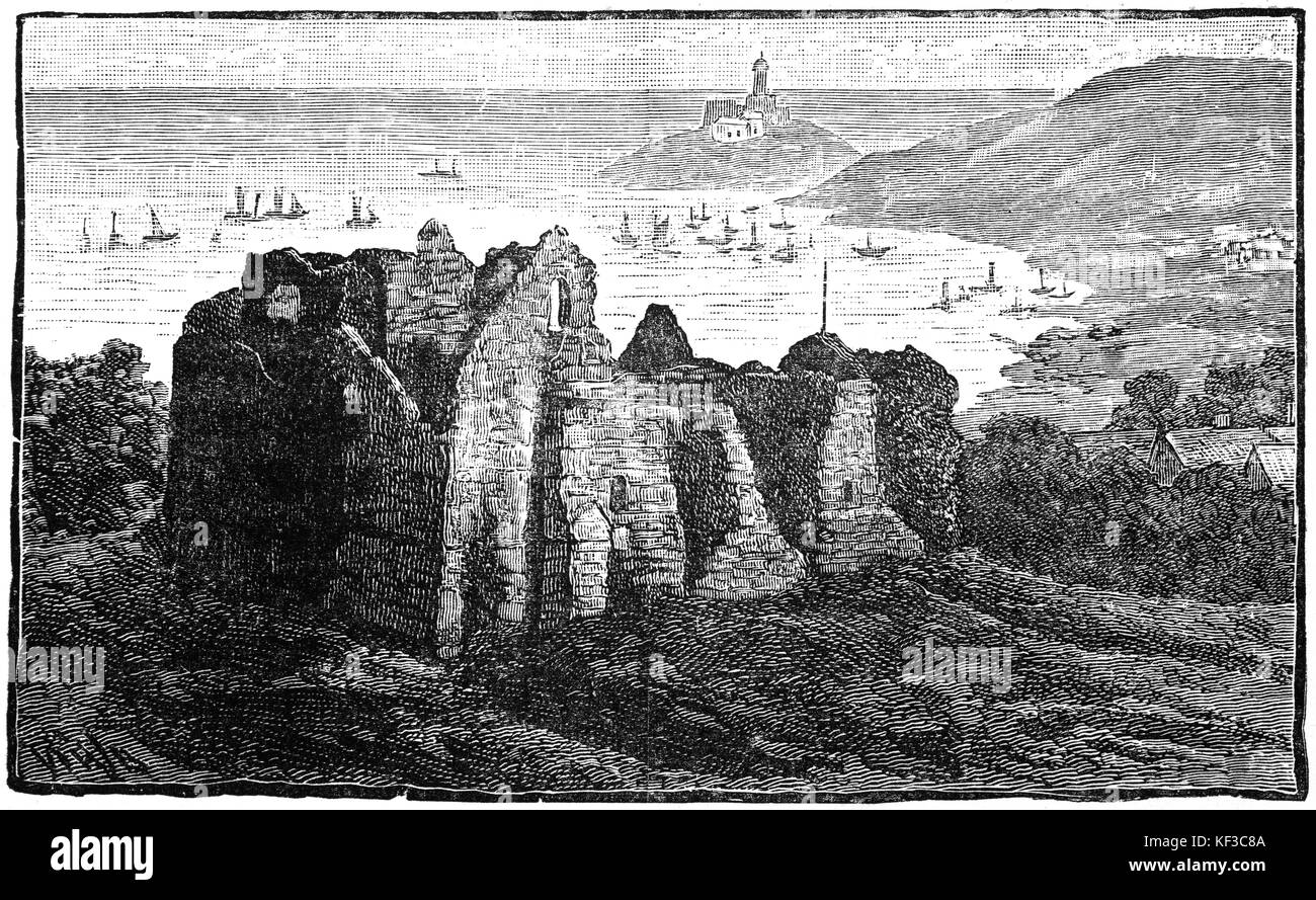 Norman castle illustration hi-res stock photography and images - Alamy