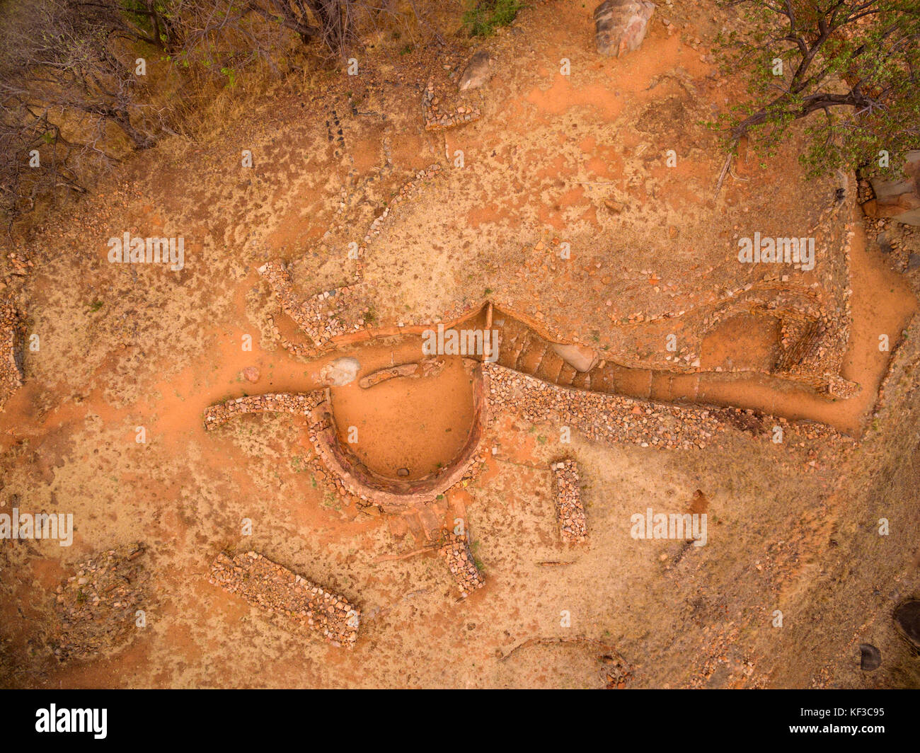 An aerial view of Zimbabwe's Khami Ruins Stock Photo - Alamy