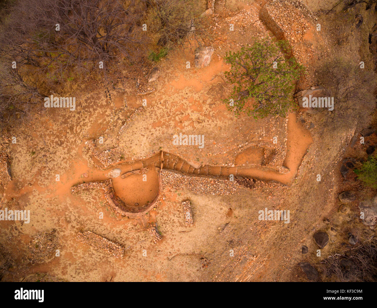 An aerial view of Zimbabwe's Khami Ruins Stock Photo - Alamy