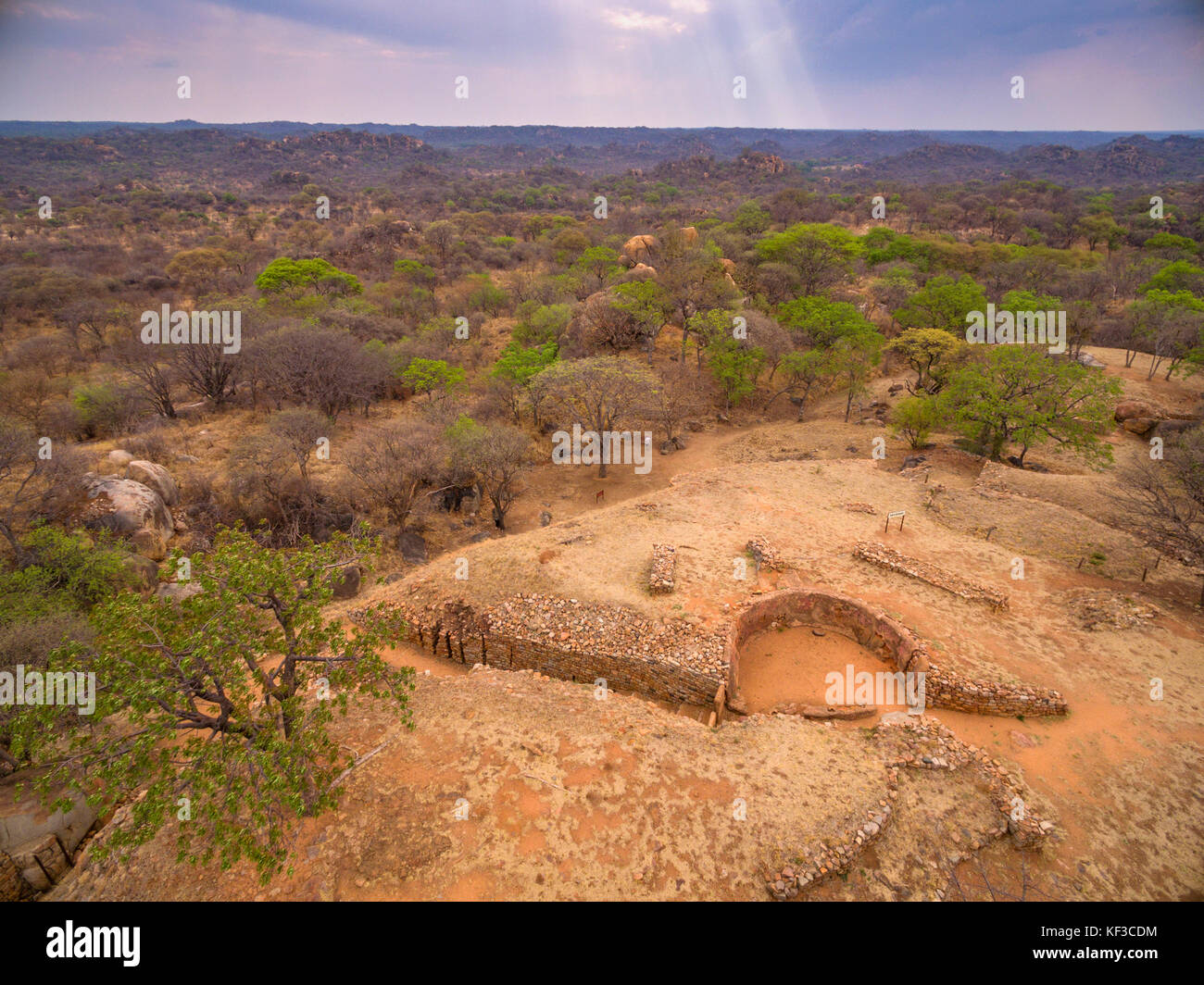 An aerial view of Zimbabwe's Khami Ruins Stock Photo - Alamy