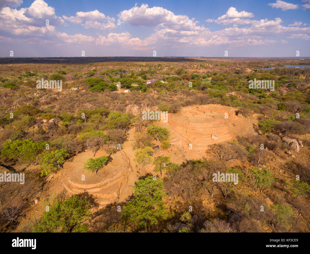 An aerial view of Zimbabwe's Khami Ruins Stock Photo - Alamy