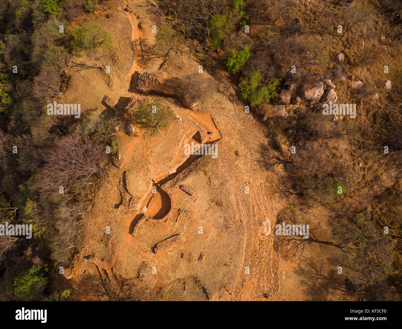 An aerial view of Zimbabwe's Khami Ruins Stock Photo - Alamy