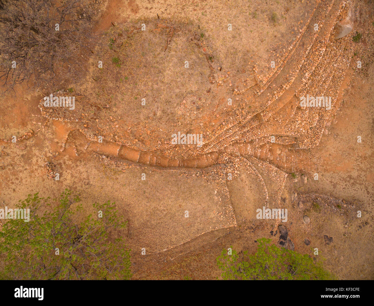An aerial view of Zimbabwe's Khami Ruins Stock Photo - Alamy