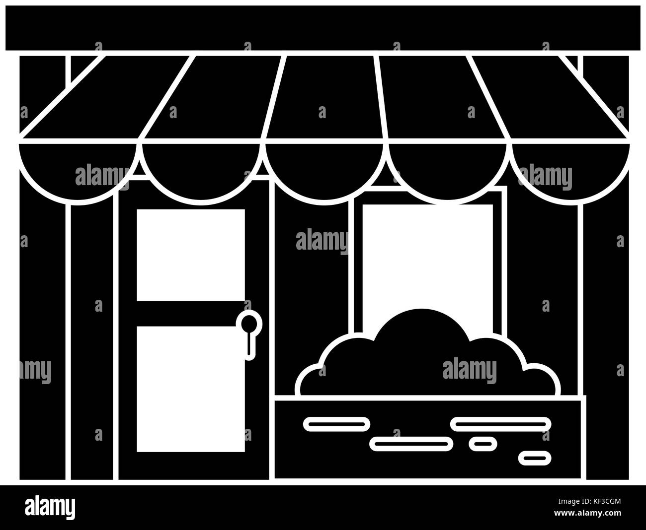 store front isolated icon vector illustration design Stock Vector Image ...