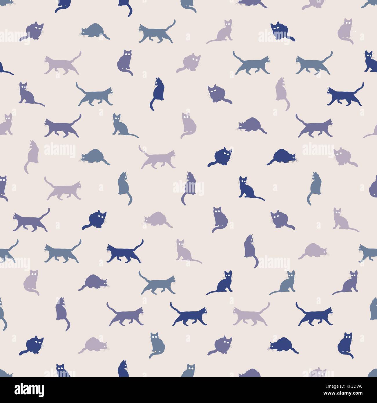 Blue cat ornament Stock Vector Images - Alamy