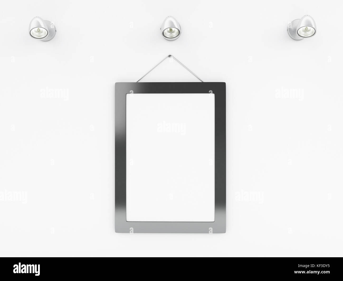 3d illustration. Empty frame template with place for your text and ...