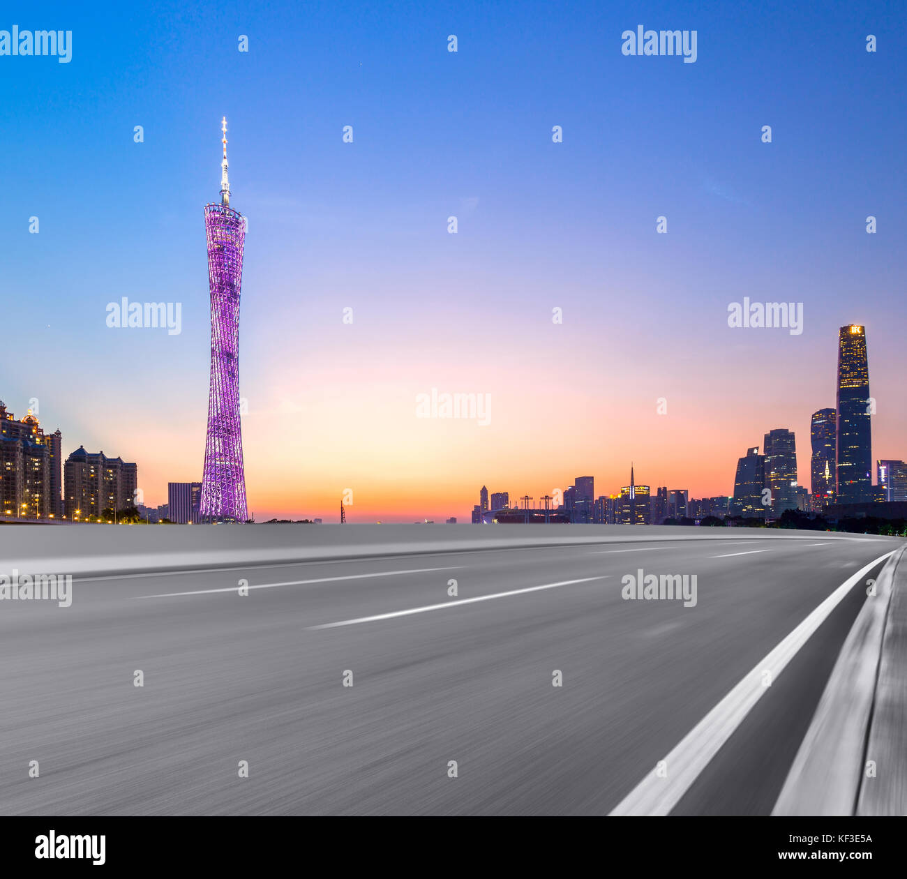 Urban road without car Stock Photo - Alamy