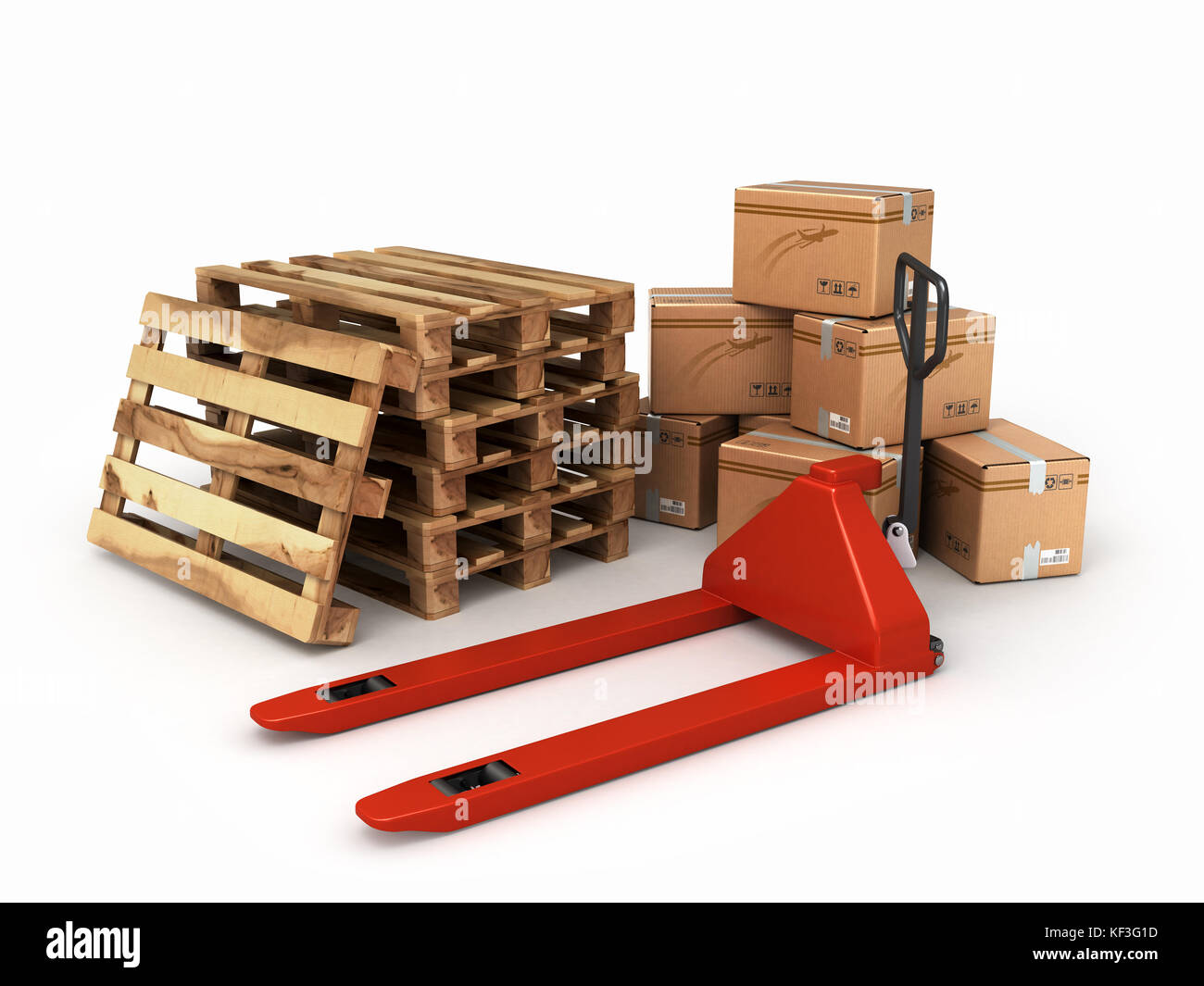 Empty container stacker hi-res stock photography and images - Alamy
