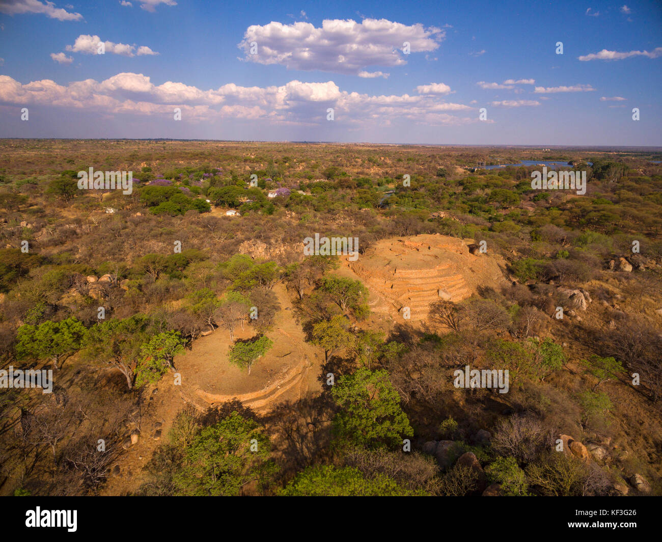 An aerial view of Khami Ruins Stock Photo - Alamy