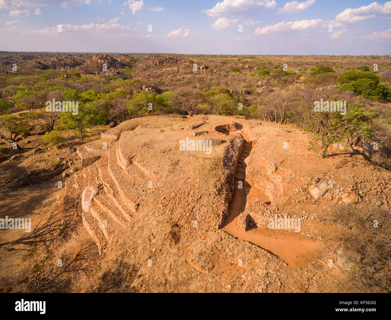 An aerial view of Khami Ruins Stock Photo - Alamy