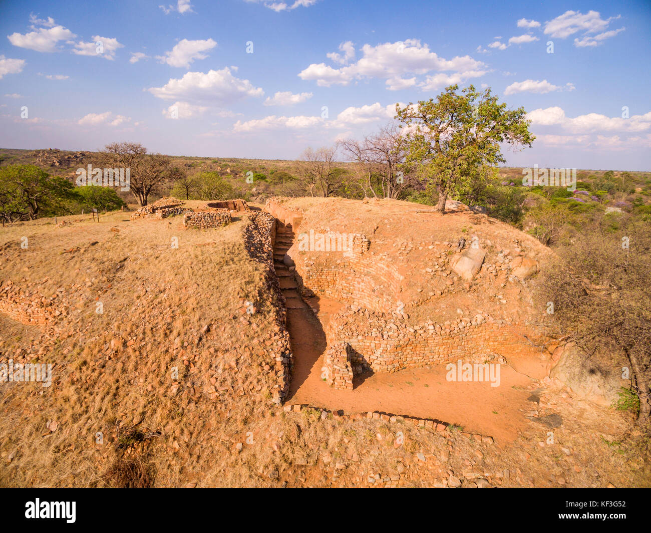 An aerial view of Khami Ruins Stock Photo - Alamy