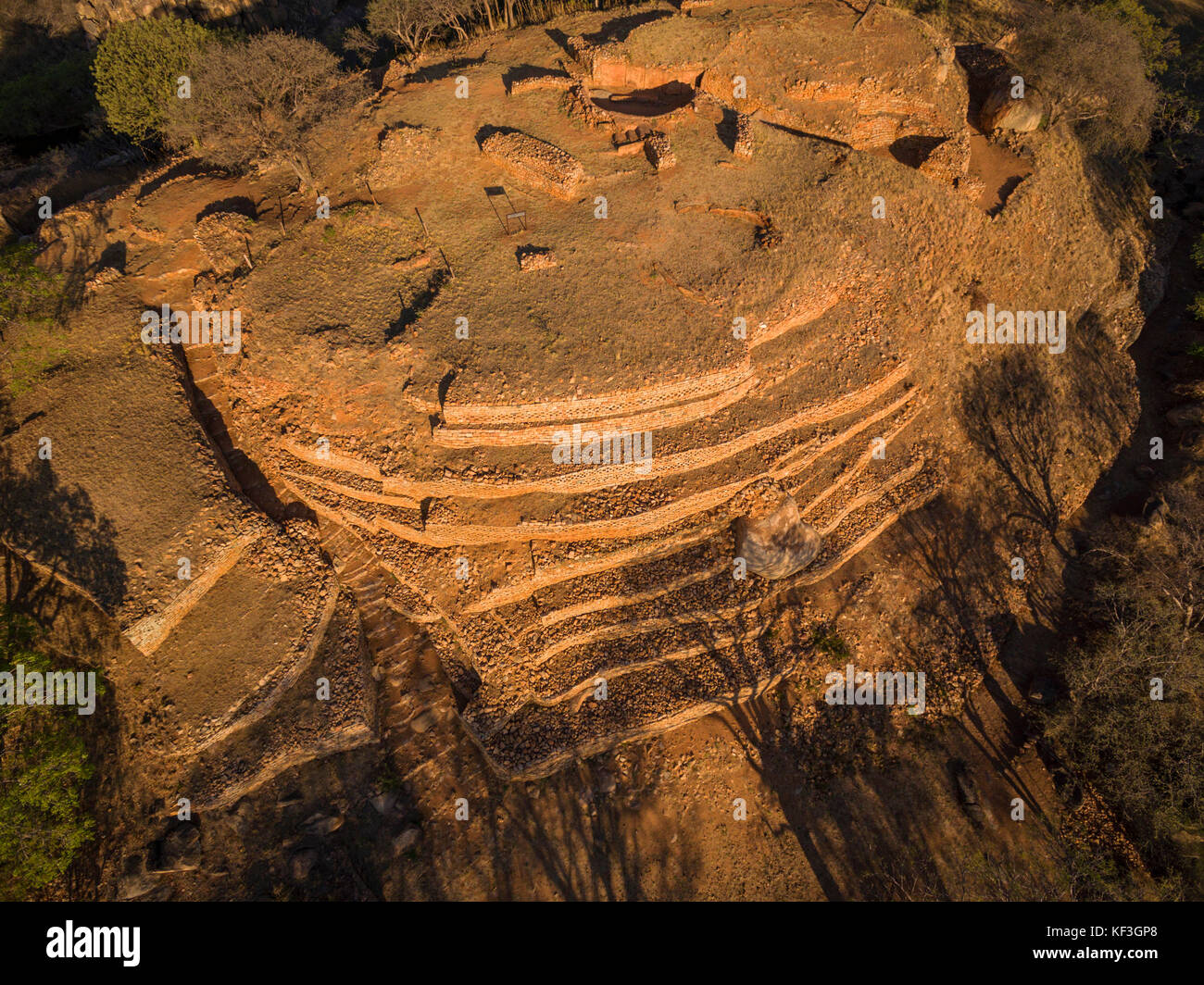 An aerial view of Khami Ruins Stock Photo - Alamy