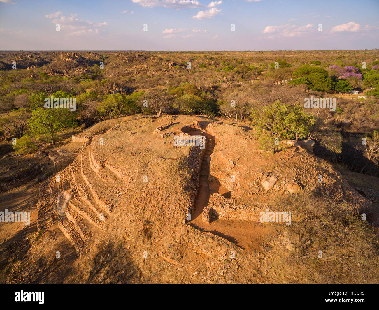 An aerial view of Khami Ruins Stock Photo - Alamy
