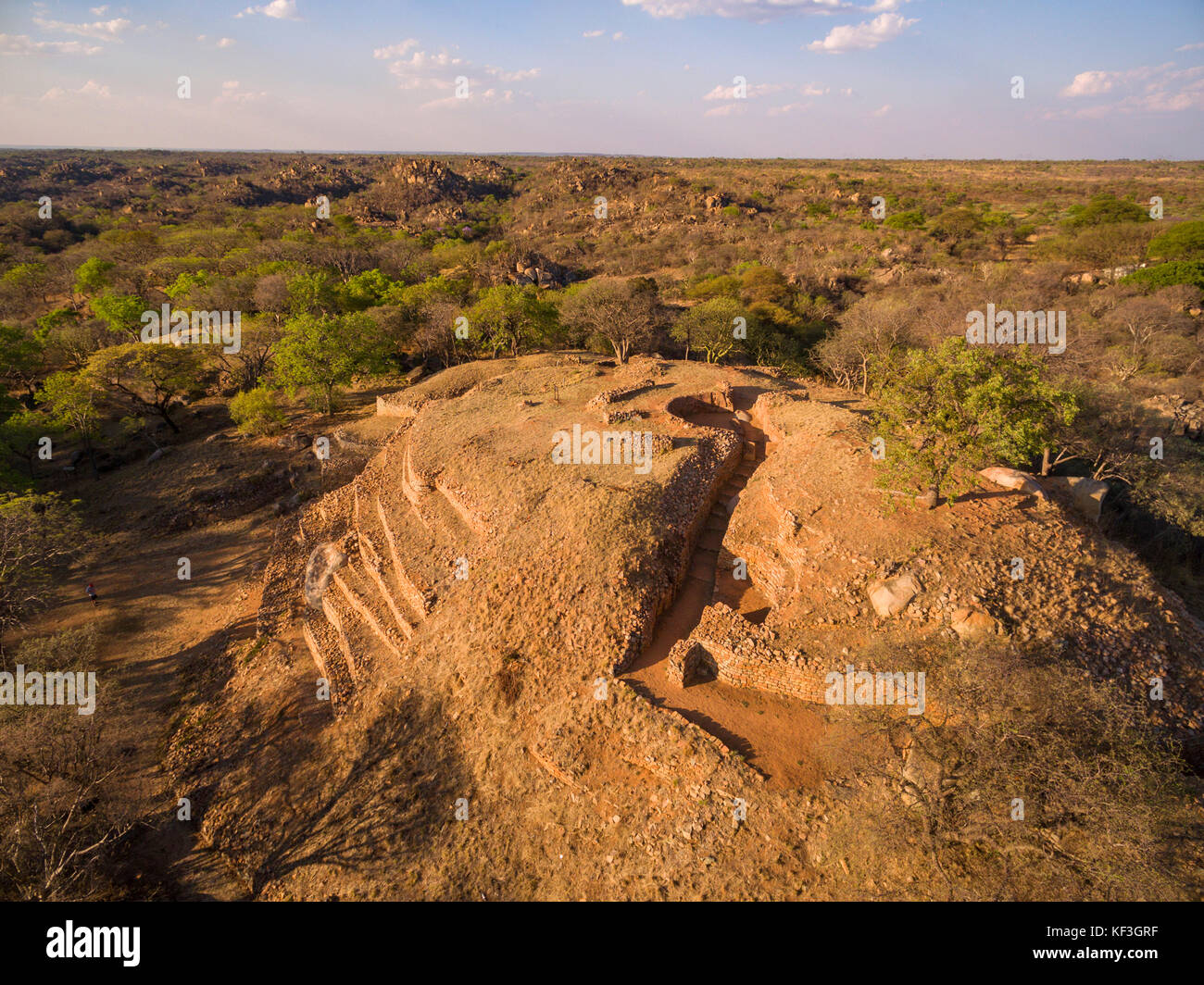 An aerial view of Khami Ruins Stock Photo - Alamy