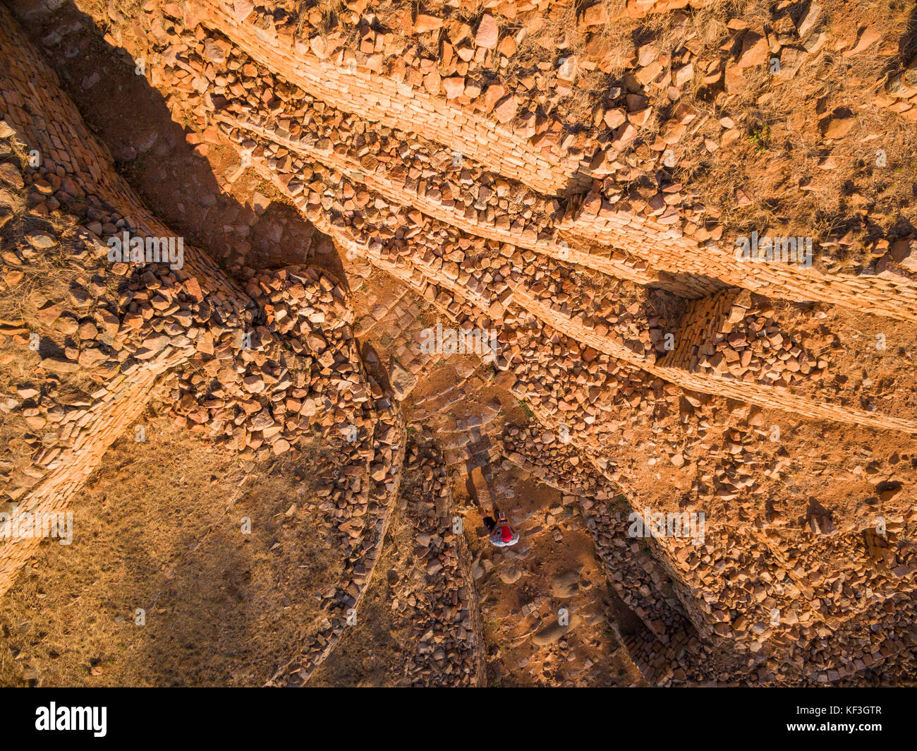 An aerial view of Khami Ruins Stock Photo - Alamy