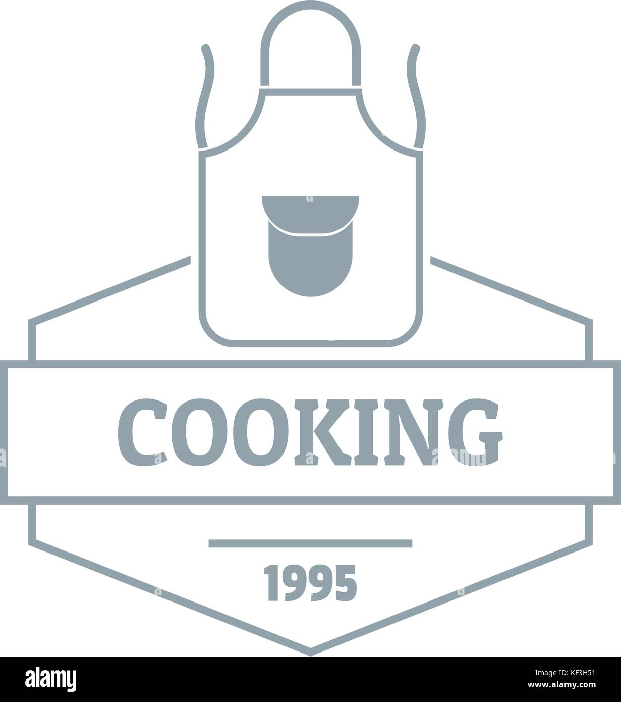 Cooking logo, simple gray style Stock Vector Image & Art - Alamy