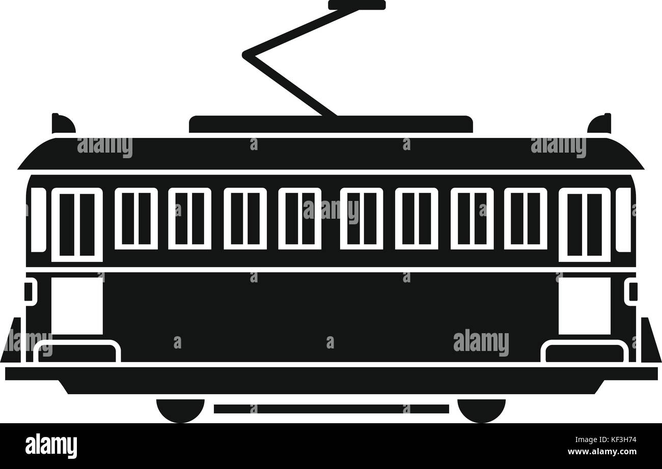 Tram icon, simple style Stock Vector Image & Art - Alamy