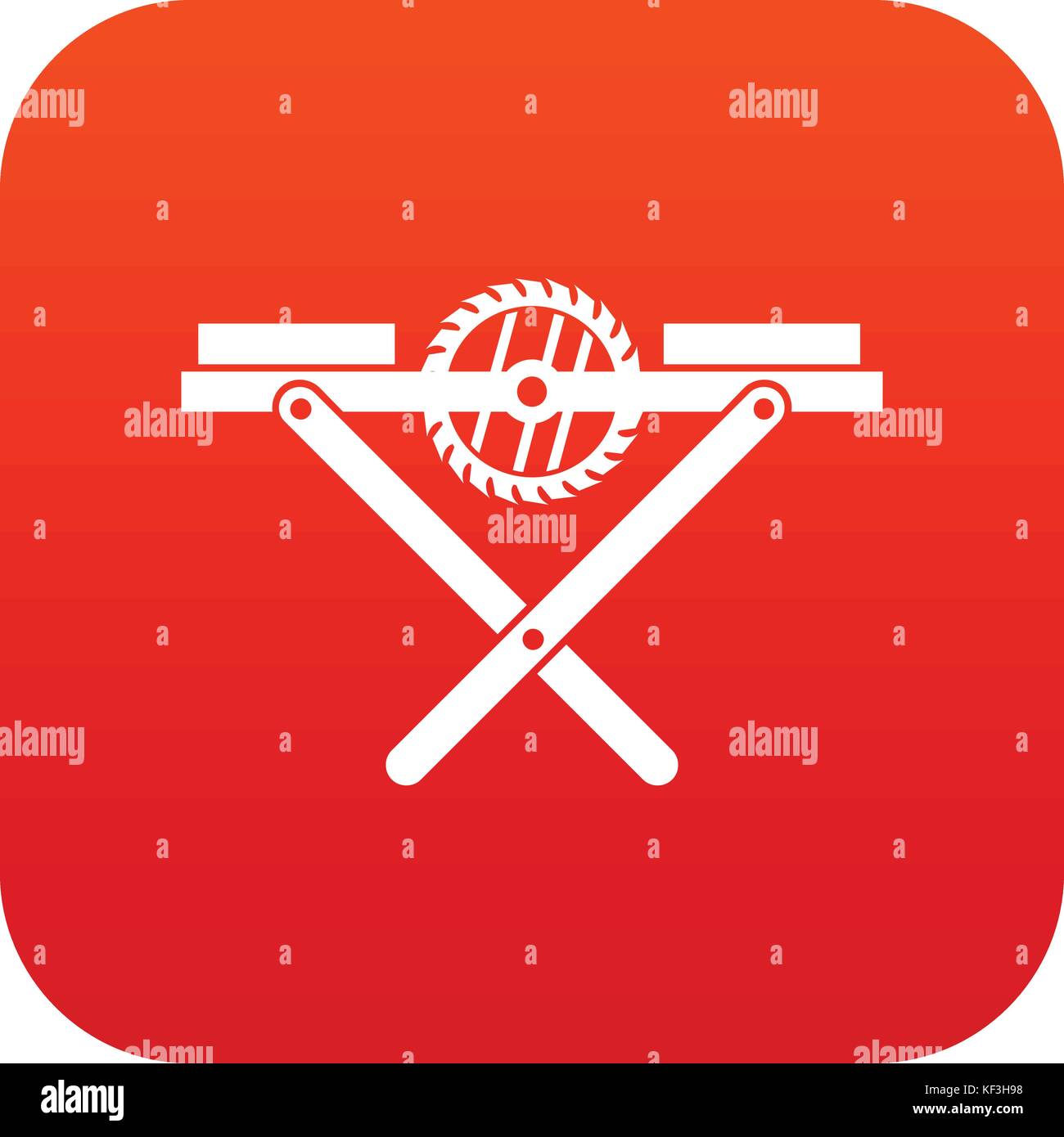 Power saw bench icon digital red Stock Vector Image & Art - Alamy