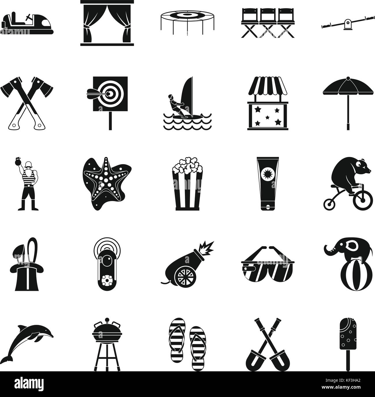 Long vacation icons set, simple style Stock Vector Image & Art - Alamy