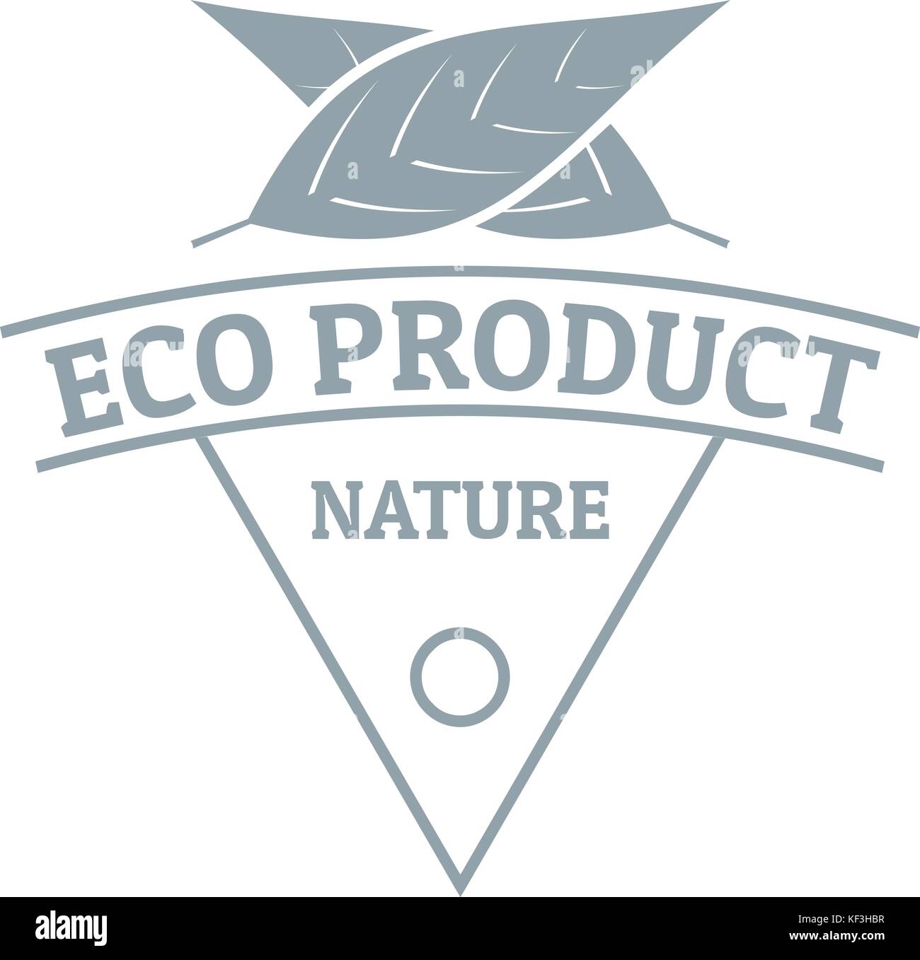 Eco product logo, simple gray style Stock Vector Image & Art - Alamy