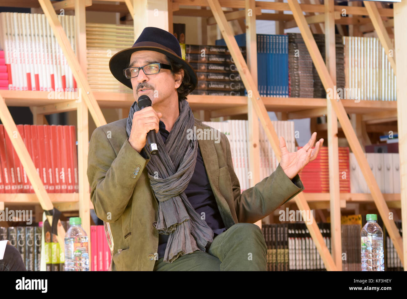 Frankfurt, Germany. 14th Oct, 2017. Atiq Rahimi (* 1962), french writer ...