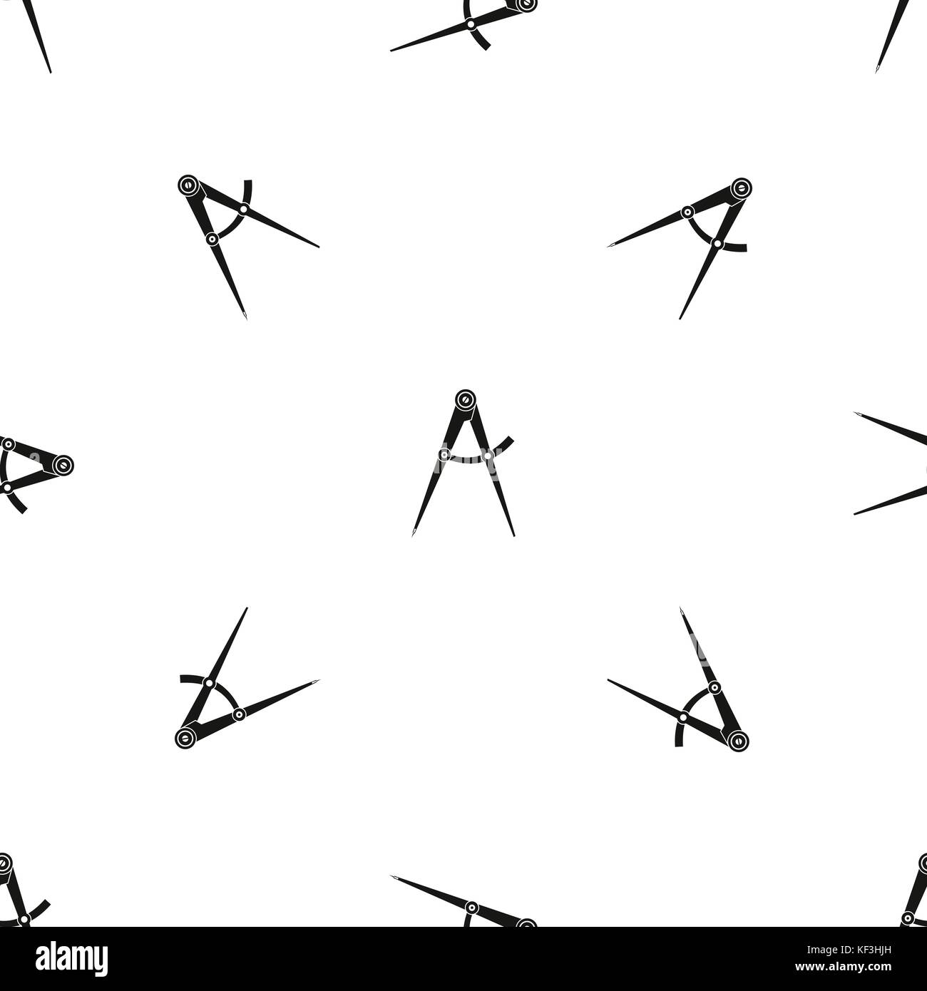Compass tool pattern seamless black Stock Vector Image & Art - Alamy