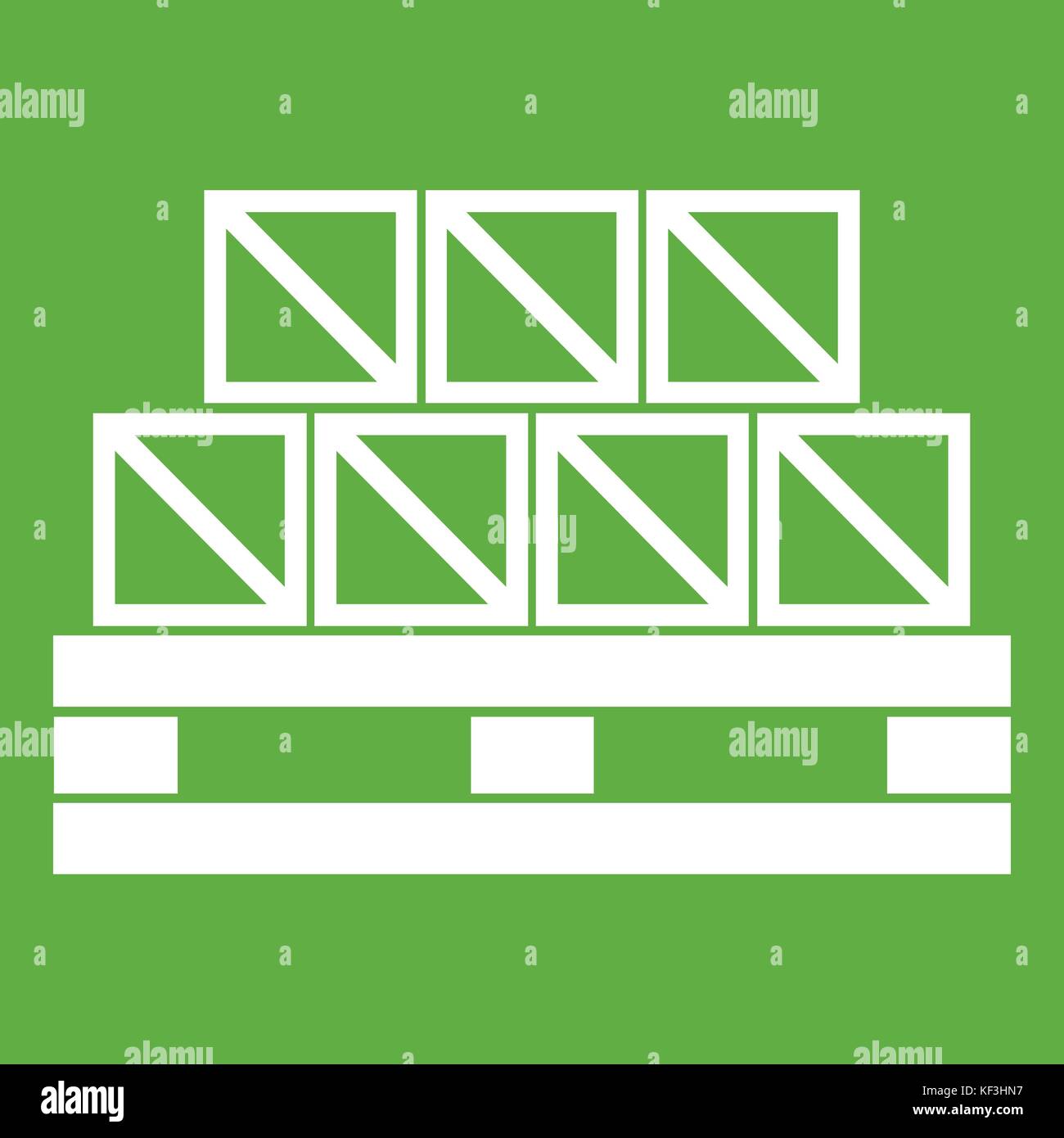 Boxes goods icon green Stock Vector Image & Art - Alamy