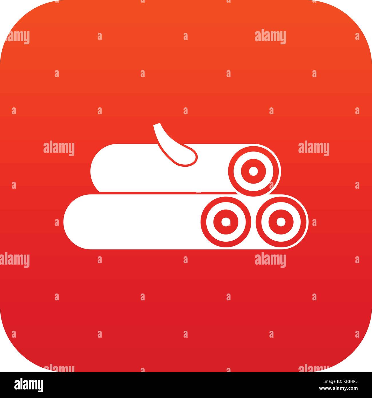 Wooden logs icon digital red Stock Vector Image & Art - Alamy