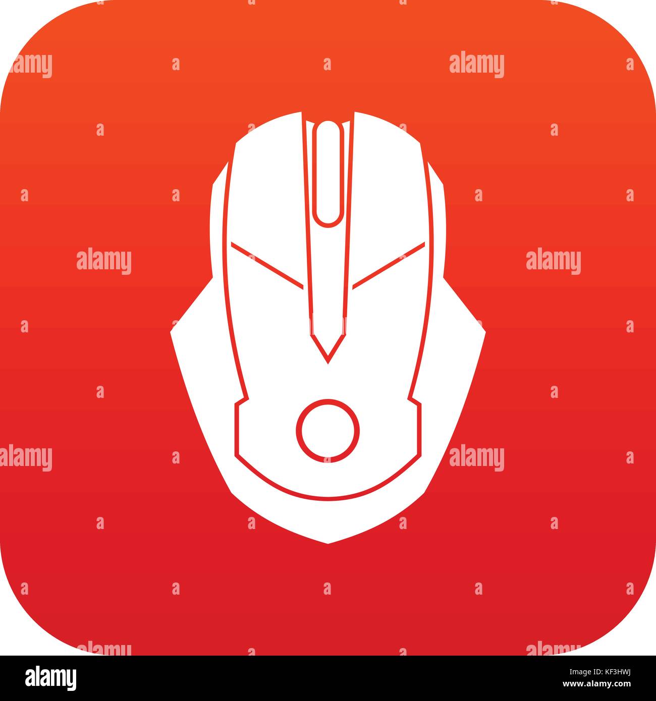 Computer mouse icon digital red Stock Vector Image & Art - Alamy