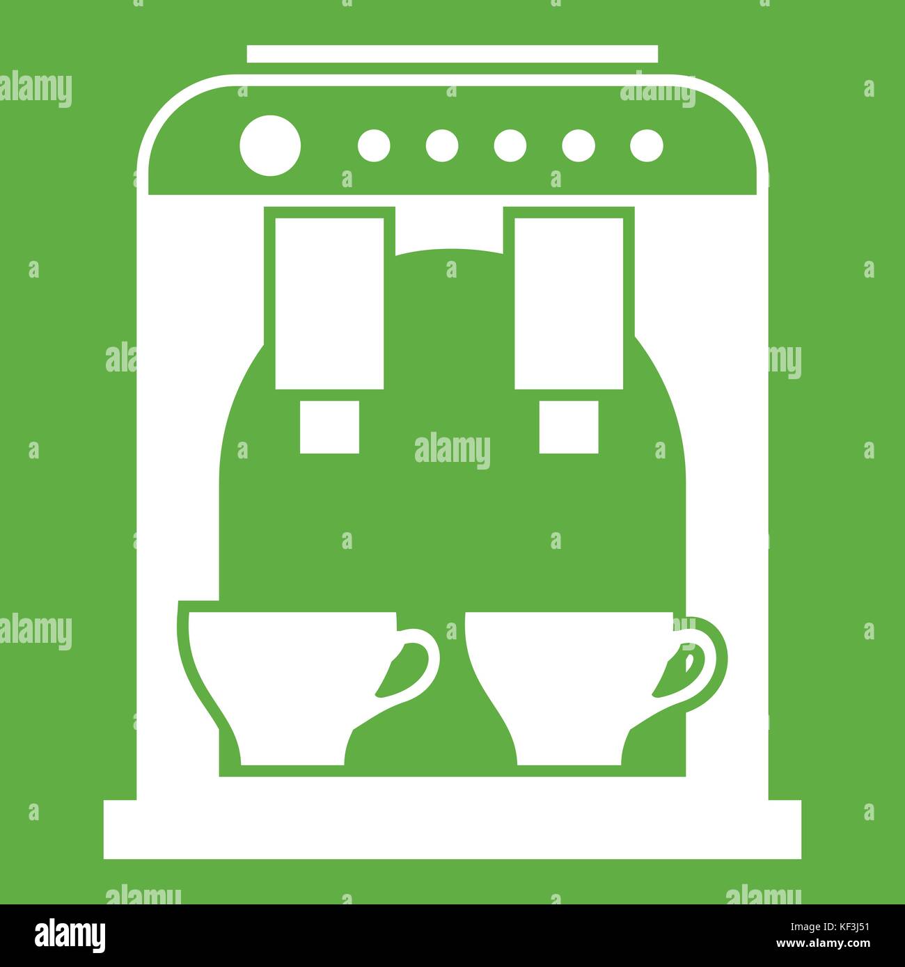 Coffee machine icon green Stock Vector Image & Art - Alamy