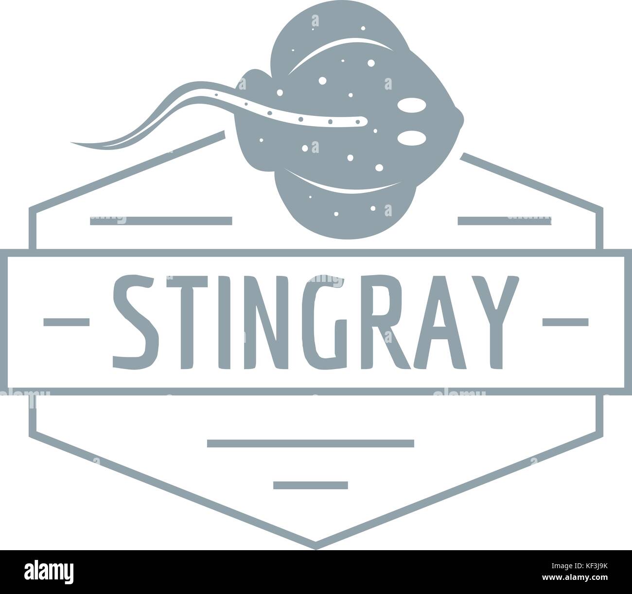 Stingray logo, simple gray style Stock Vector Image & Art - Alamy