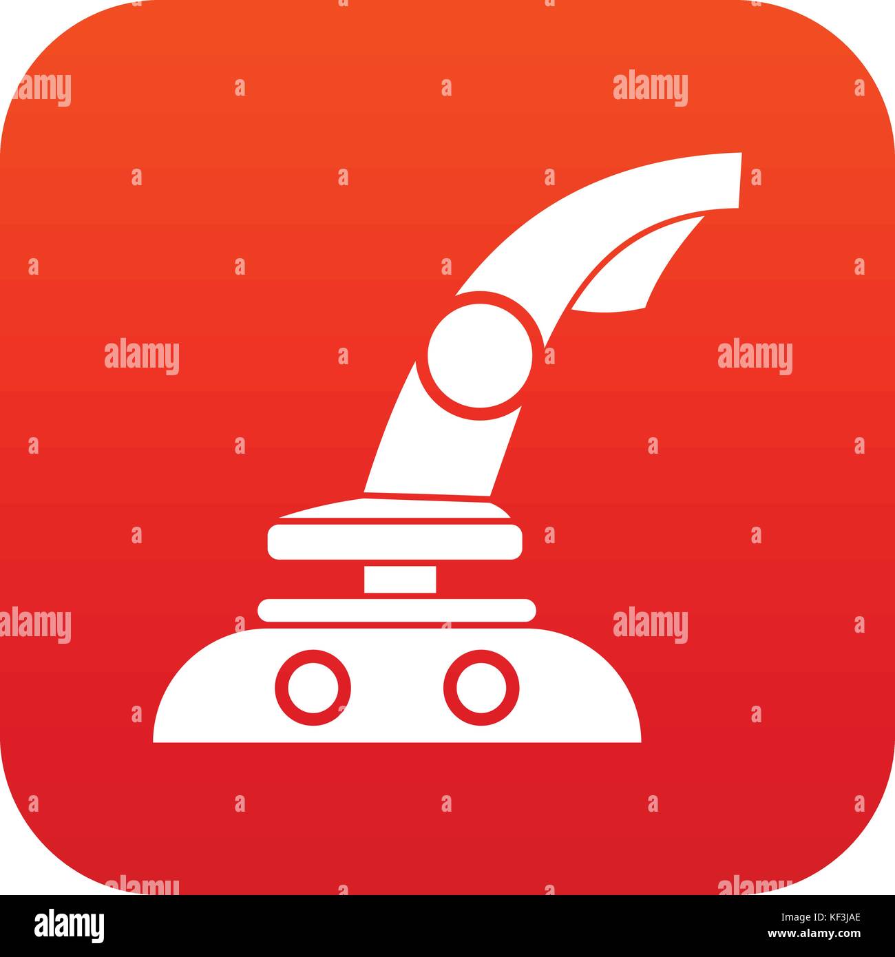 Joystick icon digital red Stock Vector Image & Art - Alamy