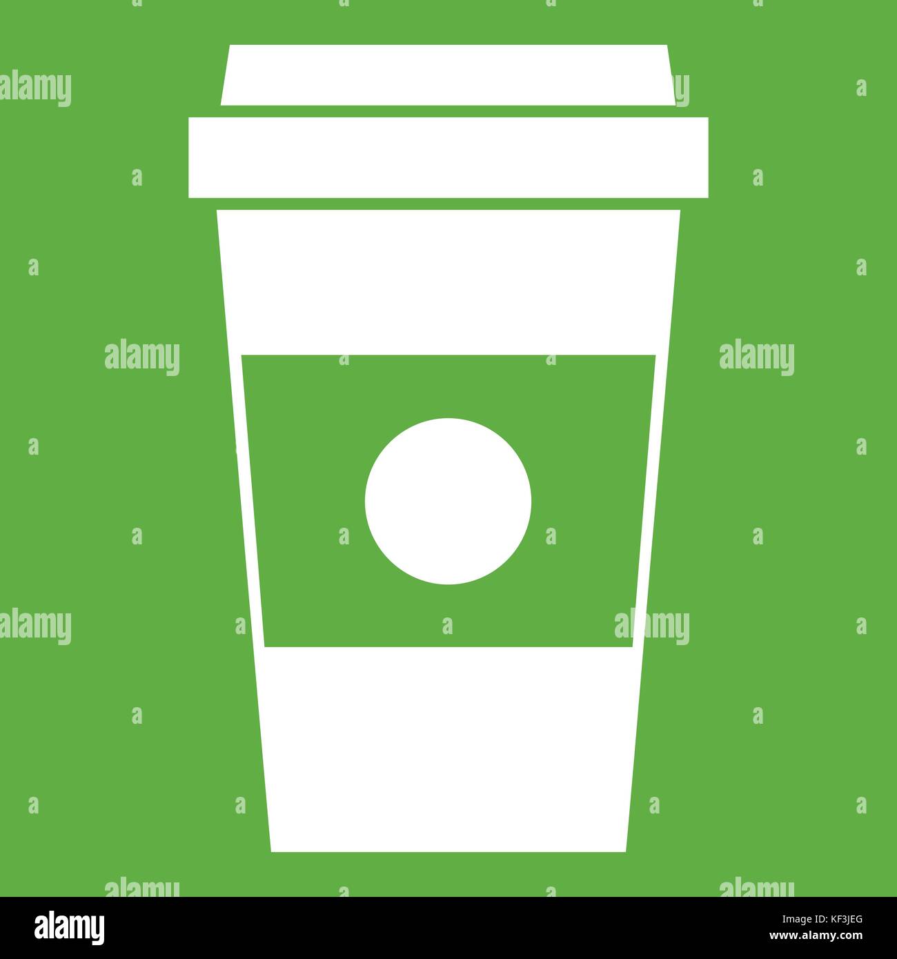 Paper cup of coffee icon green Stock Vector Image & Art - Alamy