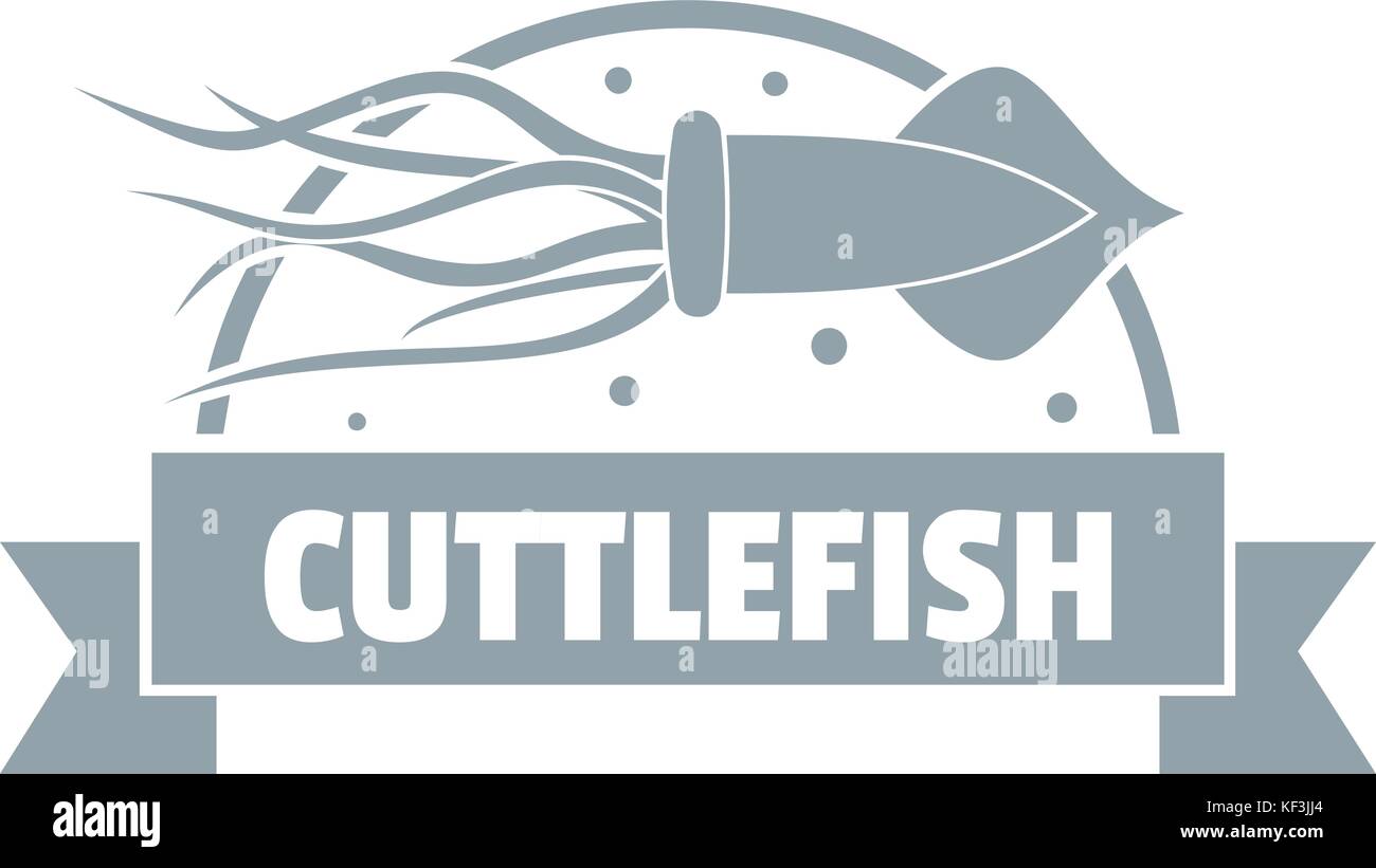 Cuttlefish shop logo, simple gray style Stock Vector Image & Art - Alamy