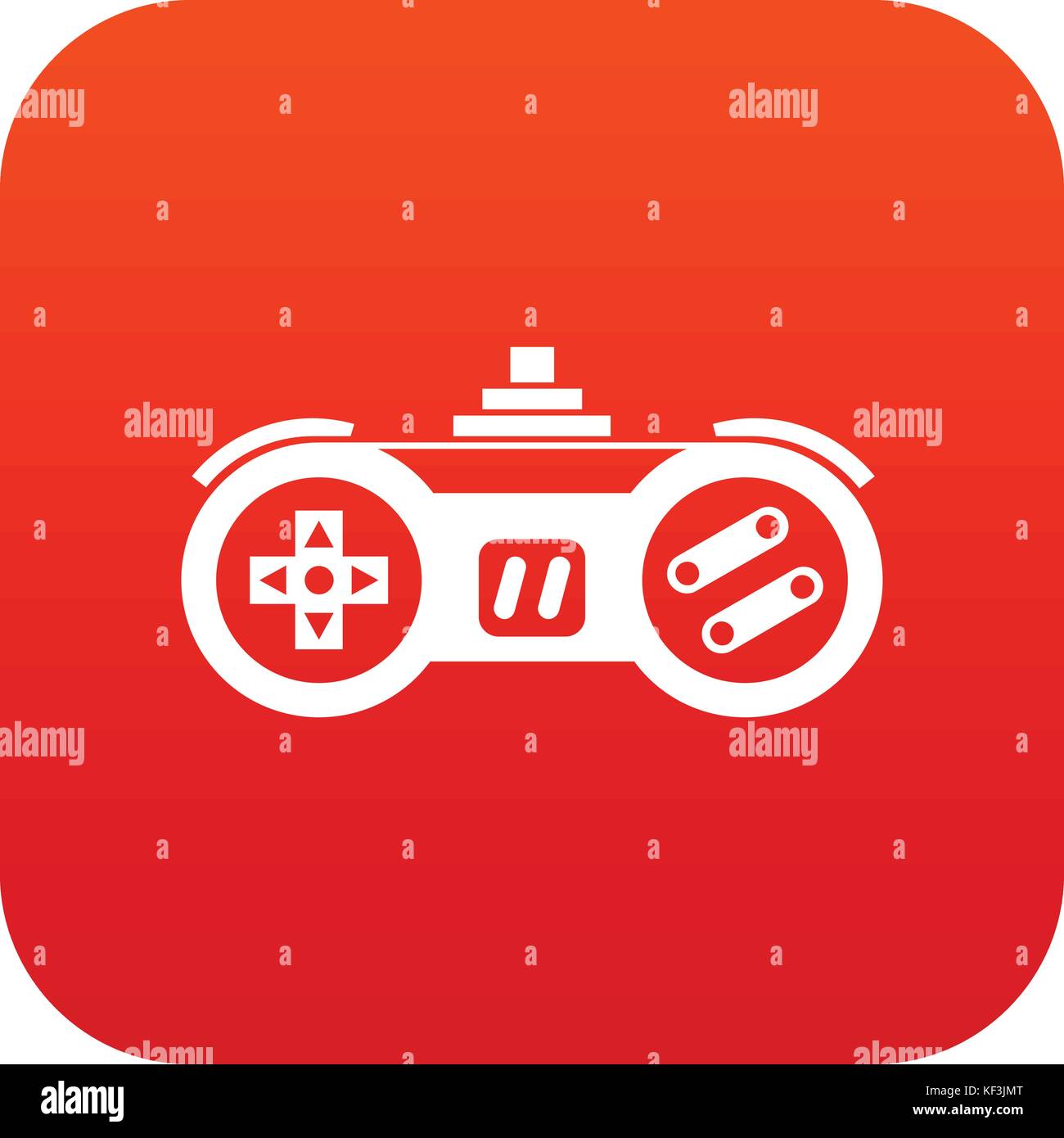 Gamepad icon digital red Stock Vector Image & Art - Alamy
