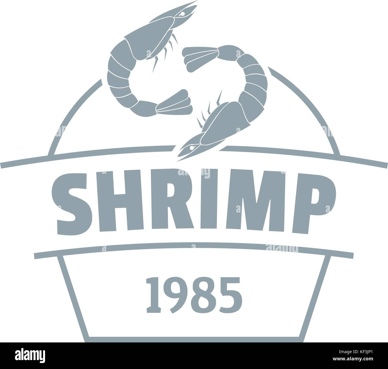 Fresh shrimp logo, simple gray style Stock Vector Image & Art - Alamy