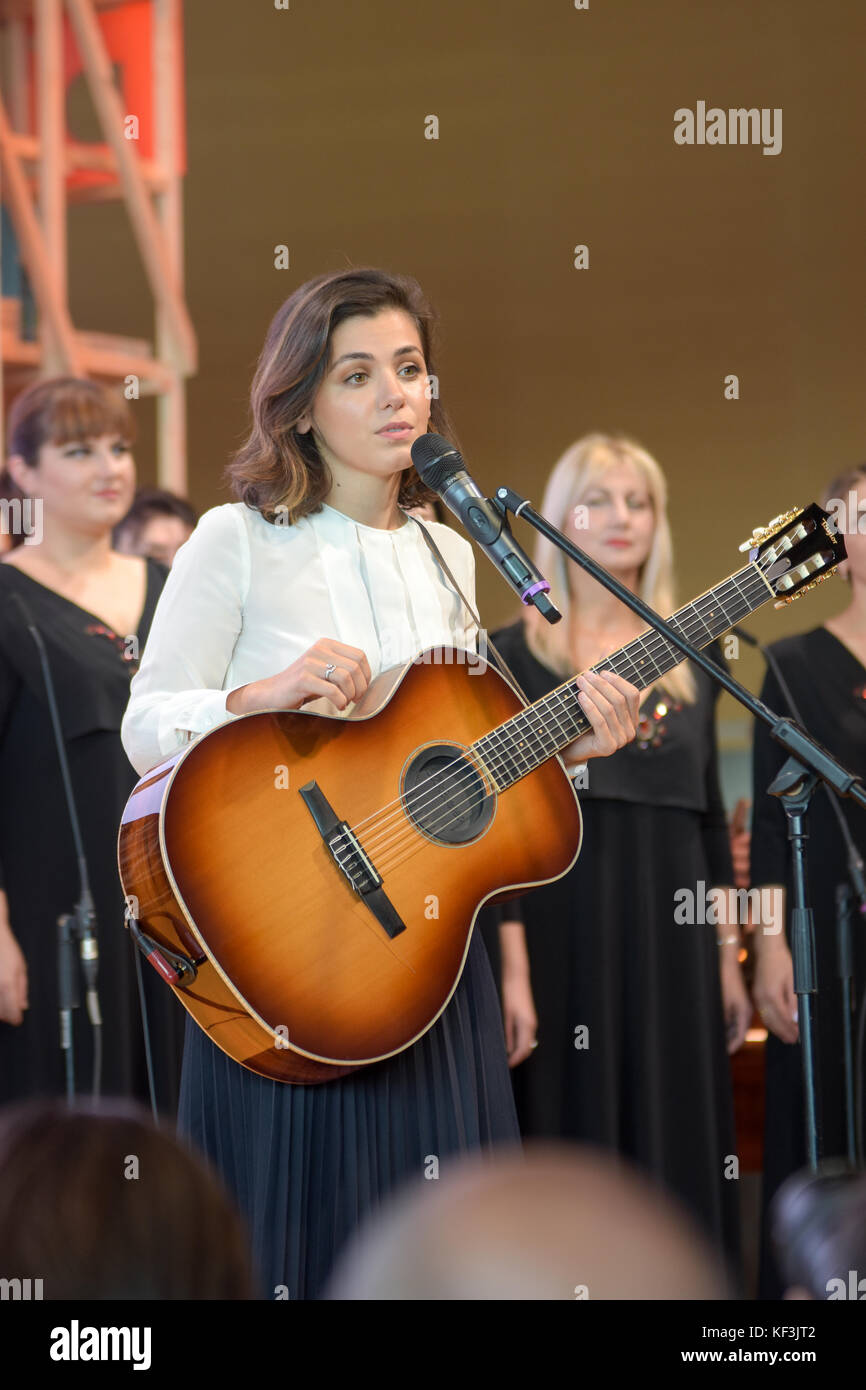 Frankfurt, Germany. 15th Oct, 2017. Katie Melua (*1984), Georgian ...