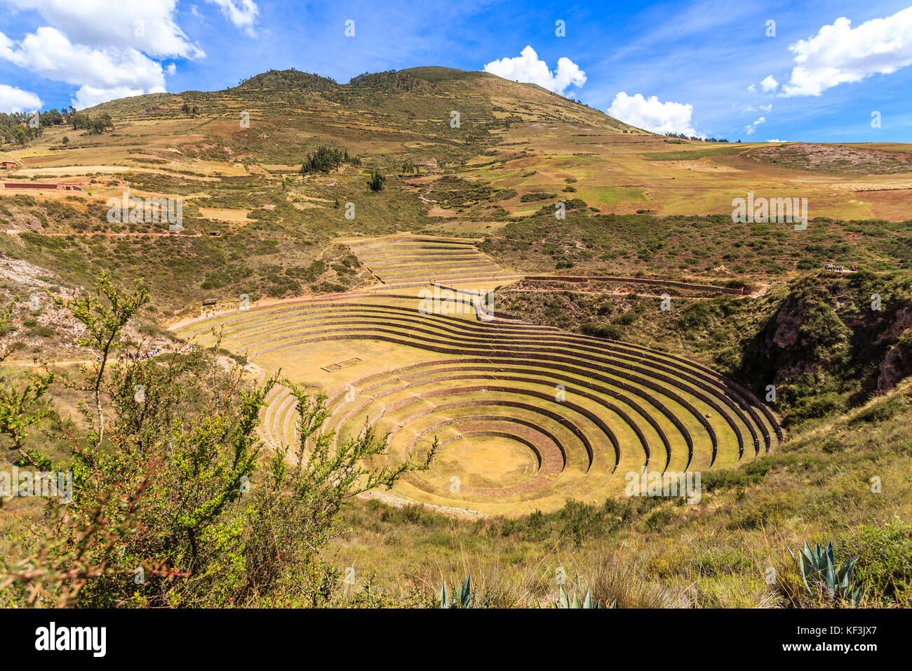 Moray circles, round shaped historic Incan agriciltural site on the ...