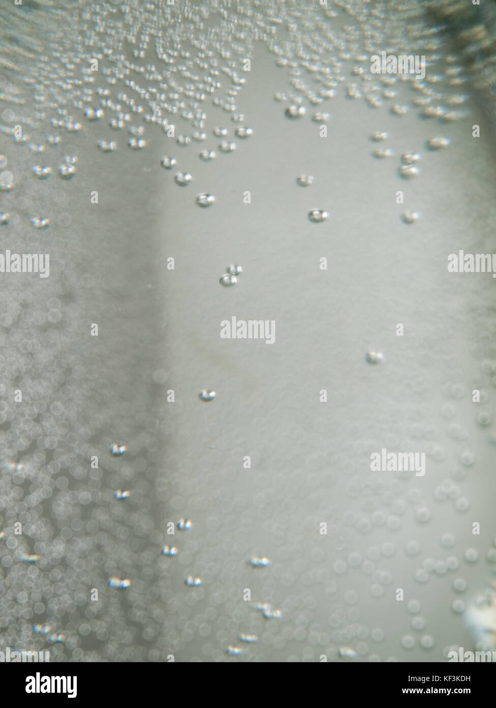 Bubbles in water, rain drops on glass, abstract background Stock Photo ...