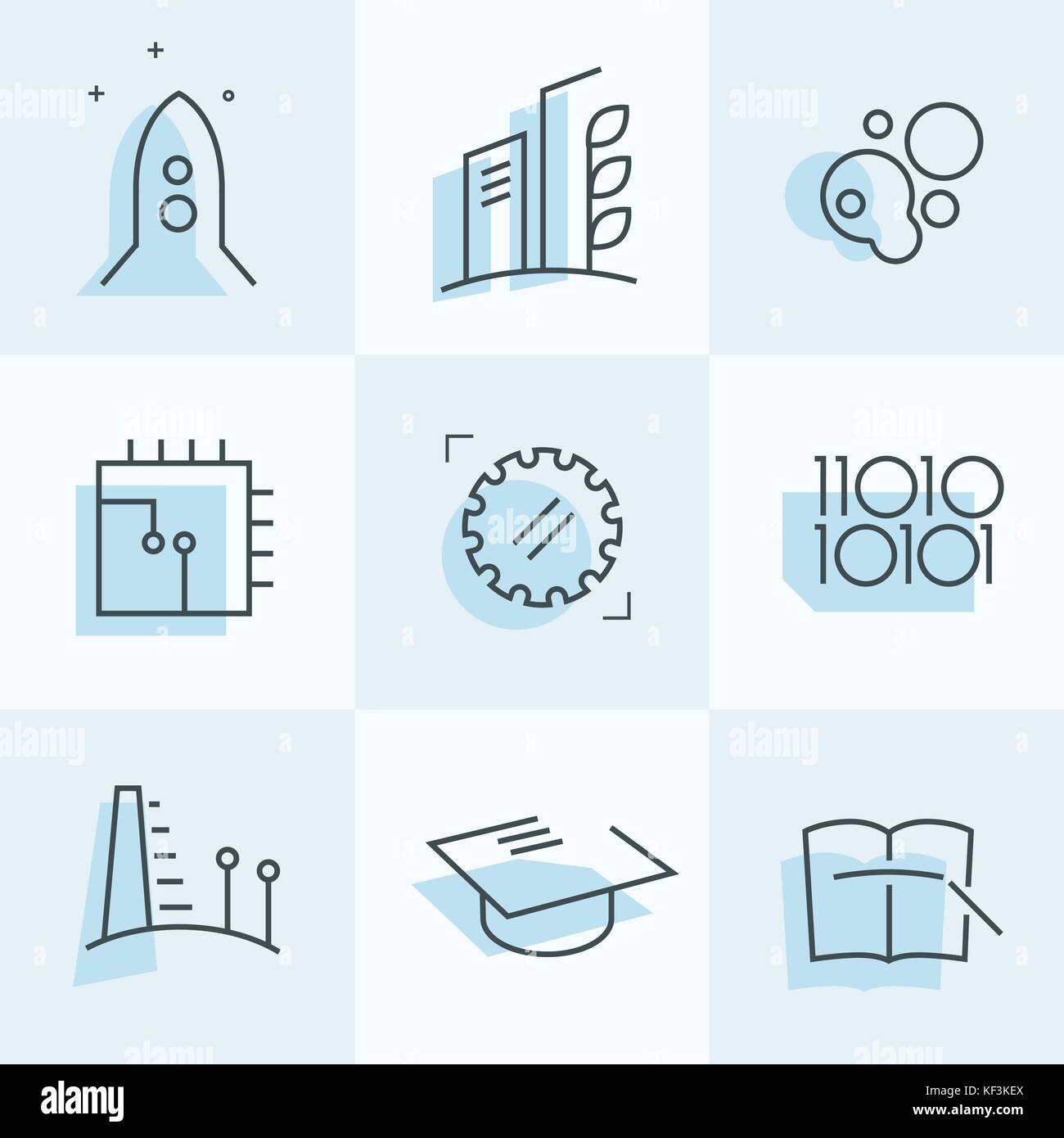 Study Icons set Stock Vector Image & Art - Alamy