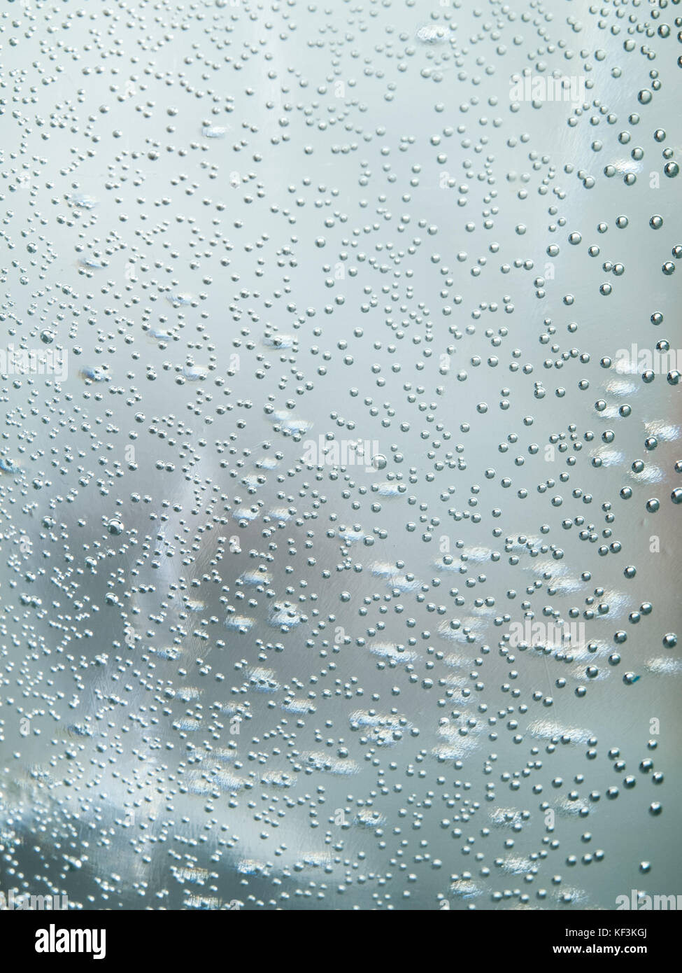 Bubbles in water, rain drops on glass, abstract background Stock Photo ...