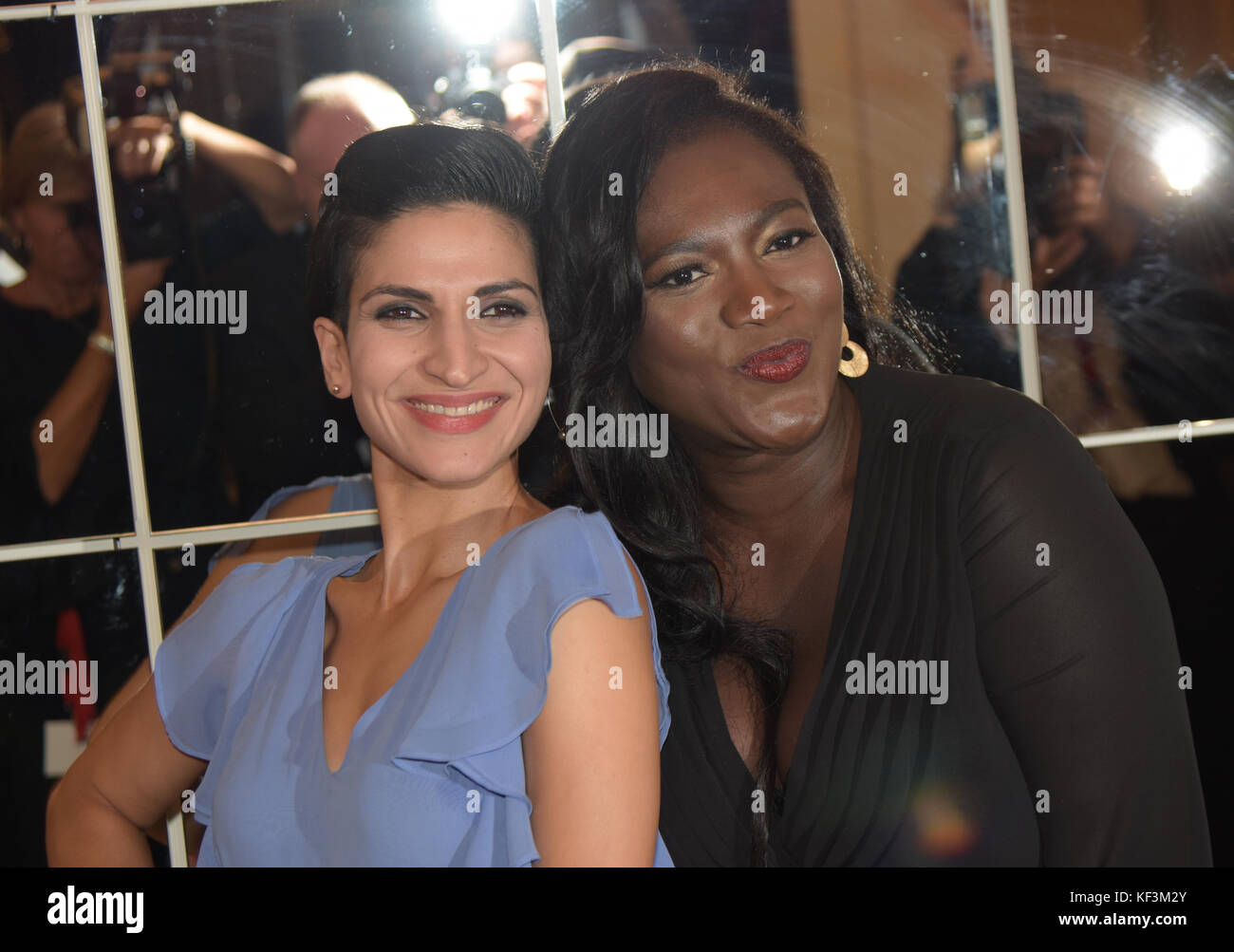 Frankfurt, Germany. 13th Oct, 2017. Neda Rahmanian (* 1978) with Thelma ...