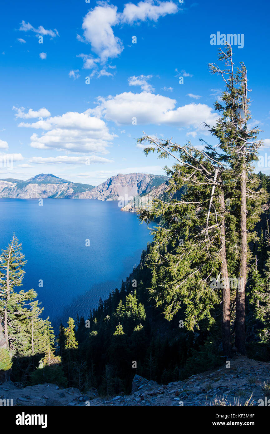 The caldera of the Crater lake National Park, Oregon, USA Stock Photo ...