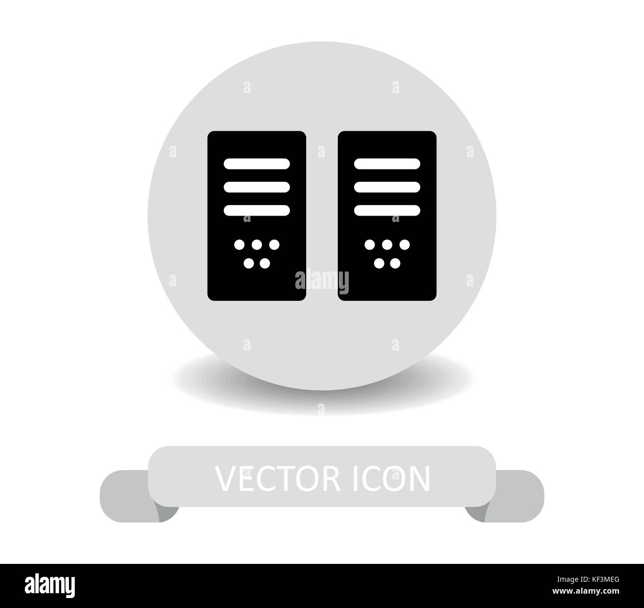 host computer icon on white background Stock Vector Image & Art - Alamy