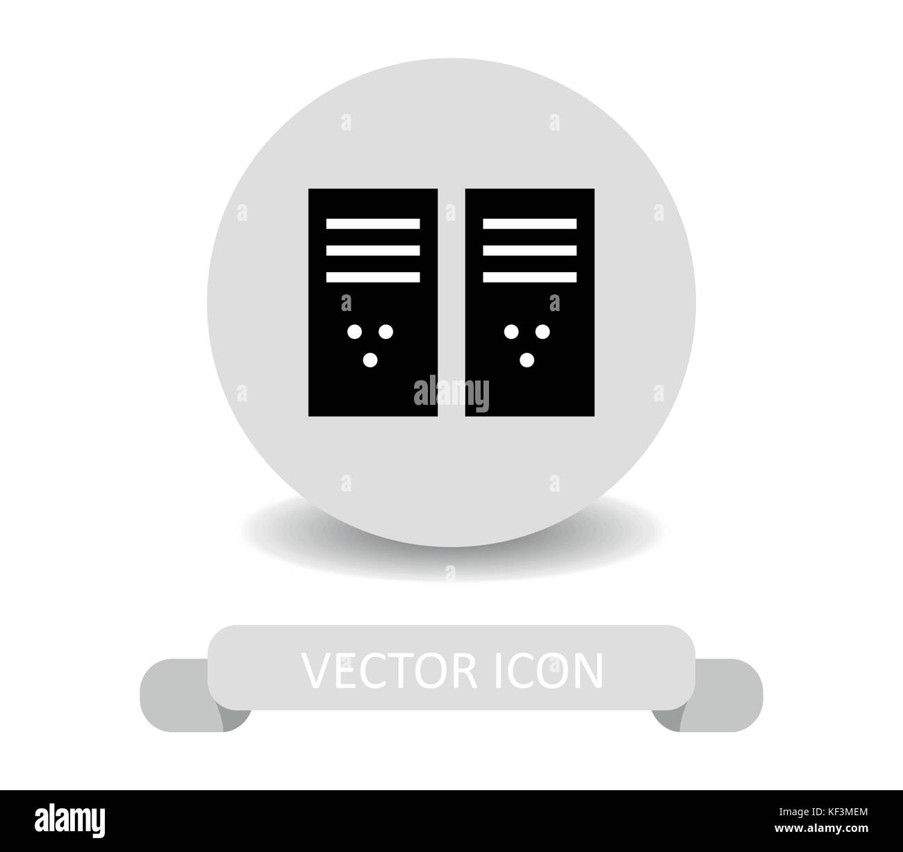host computer icon on white background Stock Vector Image & Art - Alamy